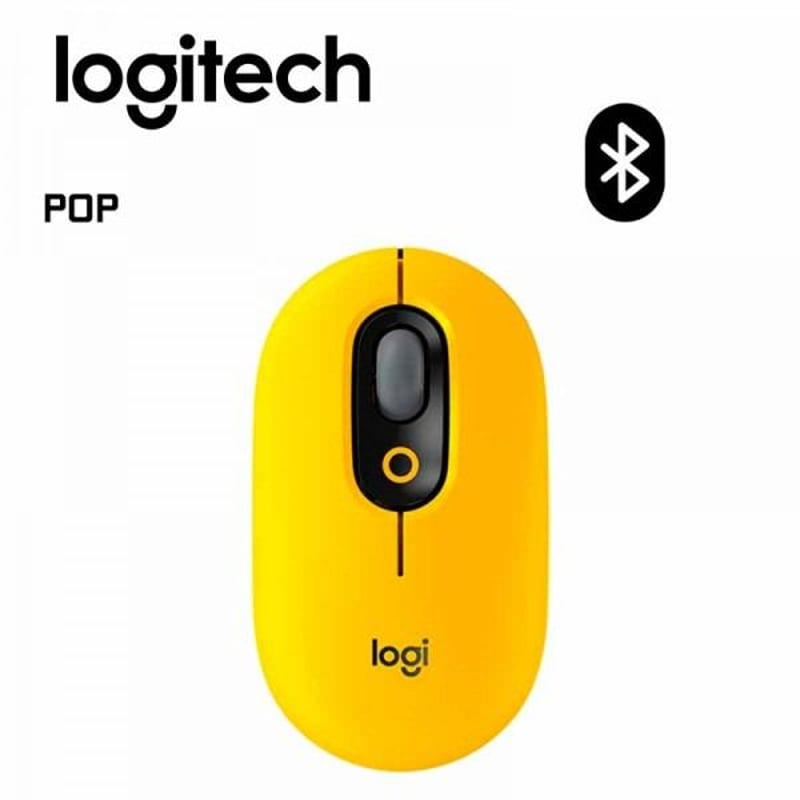 MOUSE LOGITECH POP BLUETOOTH NEGRO AMARILLO LOGITECH | falabella.com