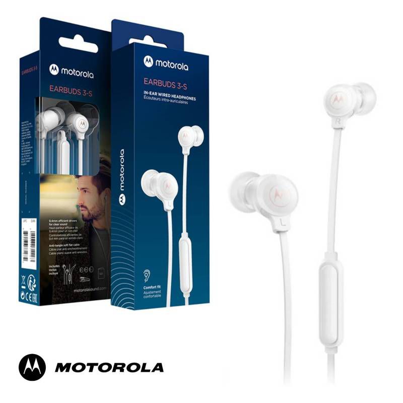 Audífonos Motorola IN EAR Wired C-Micro Earbuds 3-S - Blanco MOTOROLA ...