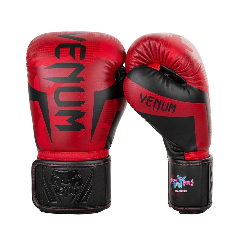 Guantes de boxeo profesionales 12 Oz Venum Rojo Camuflaje ALPHA GYM ...
