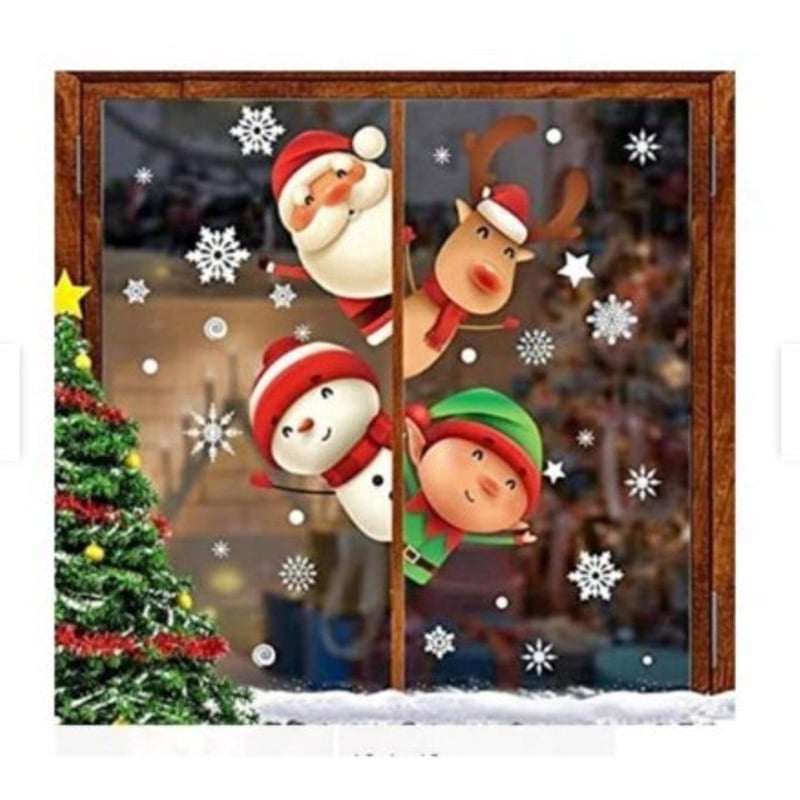 Pegatina para navidad stickers adhesivos para decorar al azar grande ...