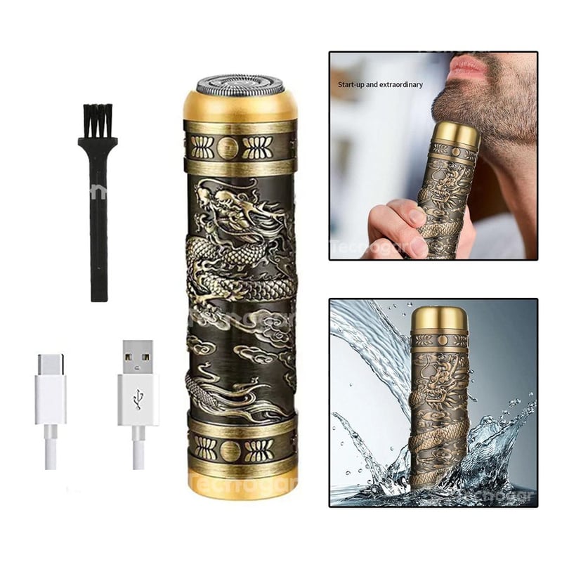 Mini Afeitadora Rasurador Eléctrico Afeitador Portátil Recargable USB ...