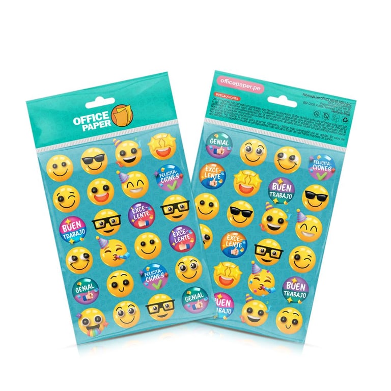 Stickers Caritas Motivadoras 40 Unid OFFICE PAPER | falabella.com