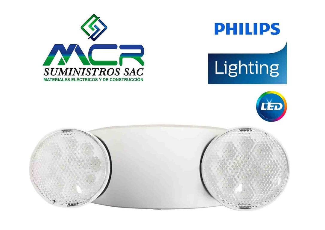 LAMPARA DE EMERGENCIA LED 2w IP20 220 LUMENES LUZ BLANCO FRIA Philips ...