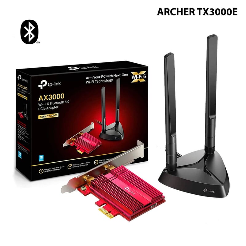 ADAPTADOR PCI EXPRESS AX3000 WI-FI 6 BLUETOOTH 5.0 (ARCHER TX3000E) TP ...