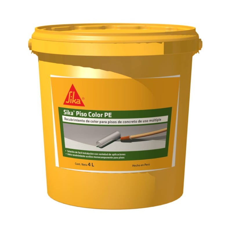 Pintura Acrílico Sika Piso Color PE Gris 4L SIKA | falabella.com