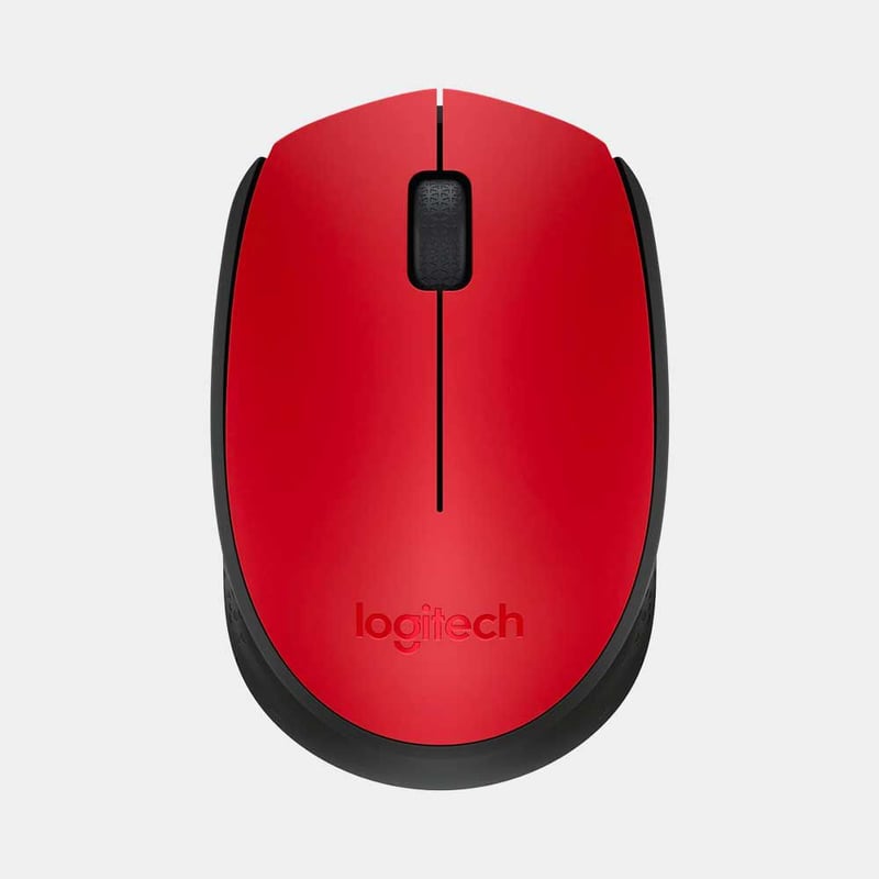 MOUSE LOGITECH M170 WIRELESS - RED LOGITECH | falabella.com