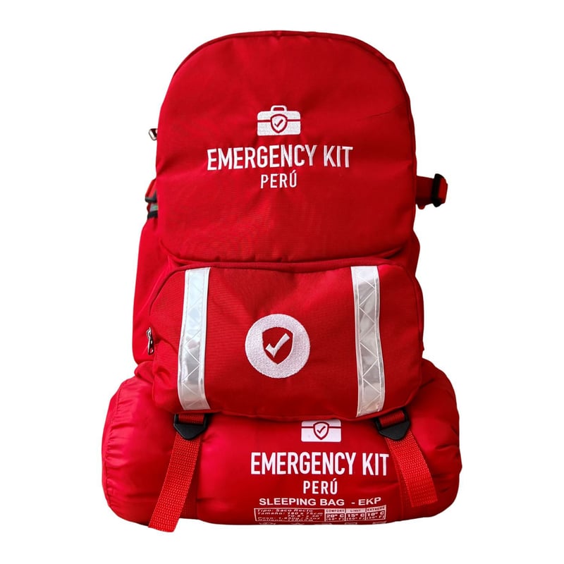 Mochila de Emergencia Emergency Kit Grande con Sleeping Bag EMERGENCY ...