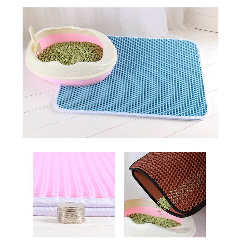 Alfombra Doble Capa Celeste para Gato QUE PATAS PET SHOP | falabella.com