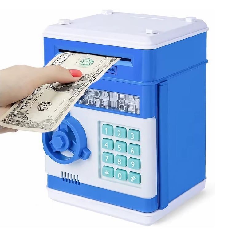 Alcancía Electrónica Modelo Caja Fuerte Color Azul GENERICO | falabella.com