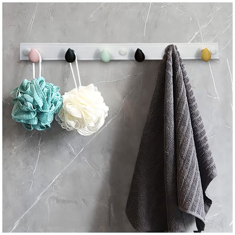 Colgador Perchero de Pared Organizador Accesorio de Baño F23 BL ...