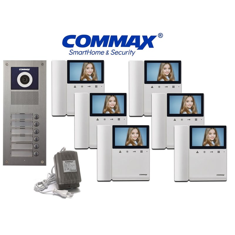 Kit de Video Portero para 6 Departamentos COMMAX | falabella.com