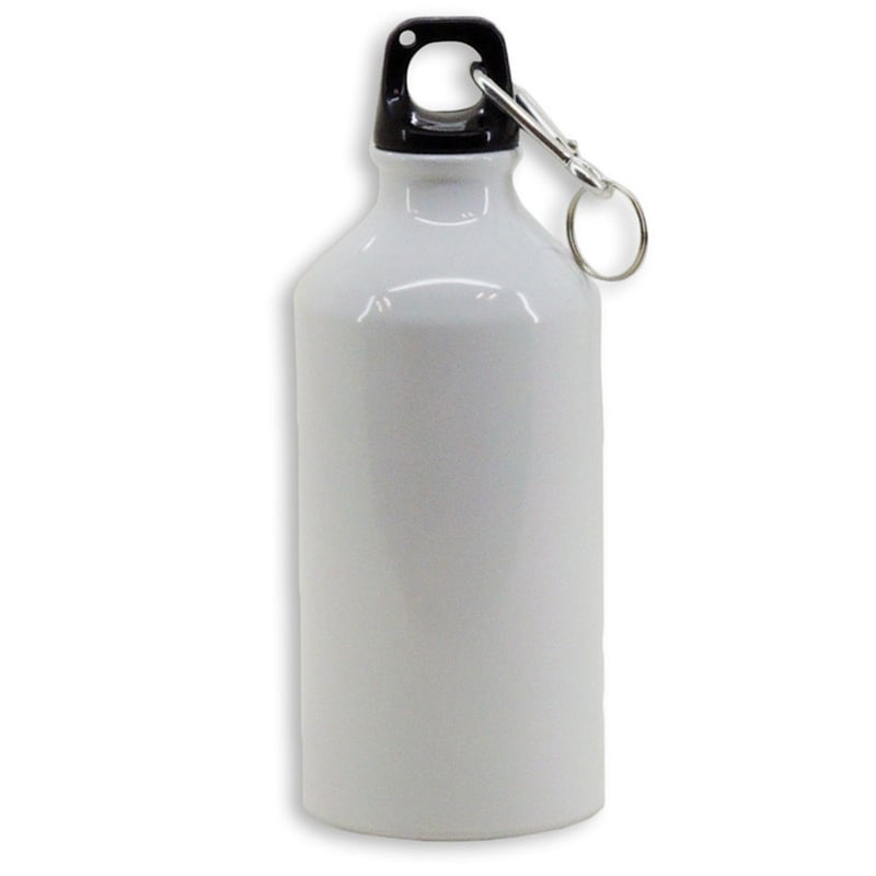 BOTELLA METALICA BLANCA CAPACIDAD 600 ML DE ALUMINIO GENERICO ...