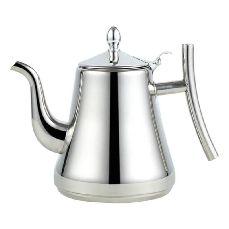 Cafetera tetera 2 LT de acero inoxidable con filtro GENERICO ...