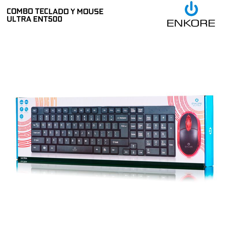 Combo 2 en 1 Teclado y mouse Enkore Ultra ENT500 ENKORE | falabella.com