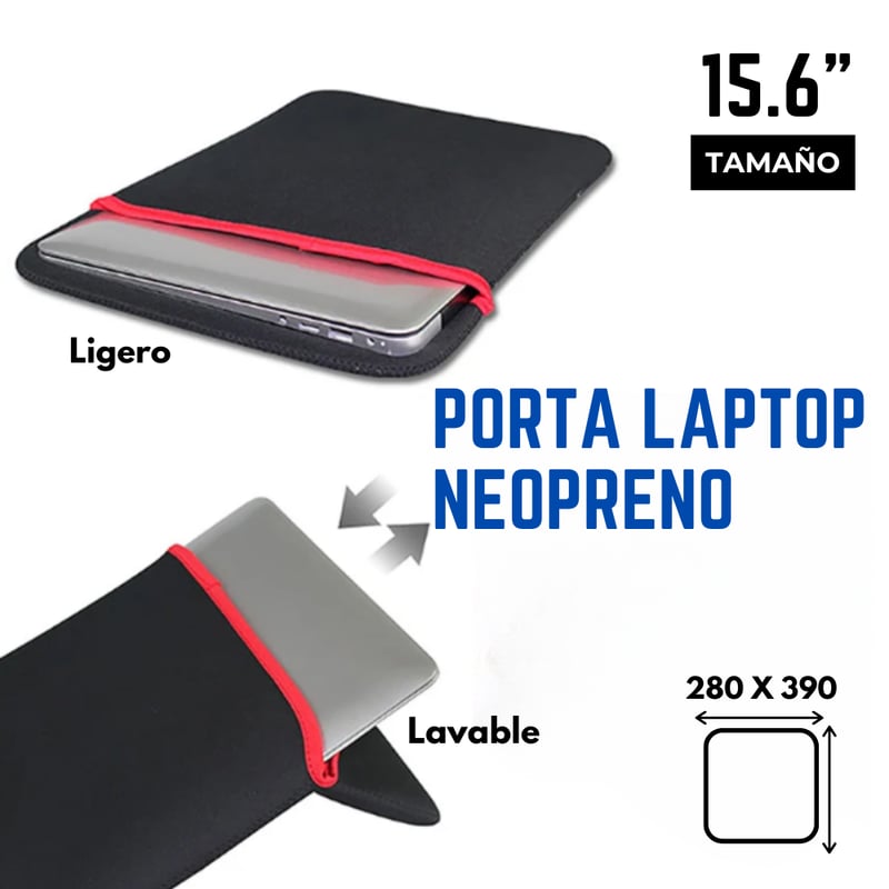 FUNDA PROTECTOR PARA LAPTOP DE 15 PULGADAS IMPERMEABLE NEOPRENO ...
