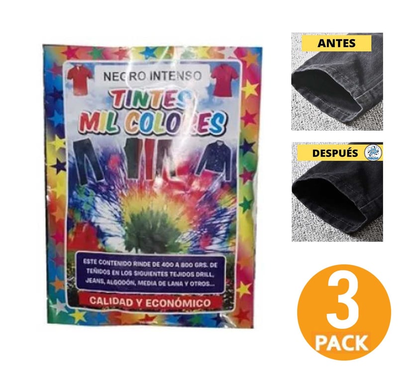 Tinte Para Teñir Ropa tela De Color Negro intenso GENERICO | falabella.com