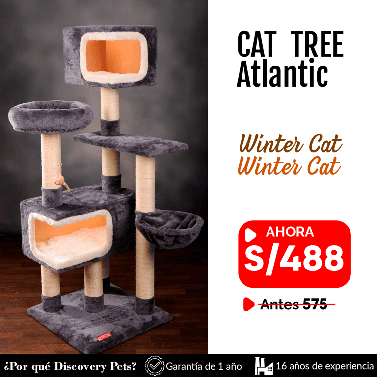 Rascador Atlantic 5 Pisos DISCOVERY PETS | falabella.com