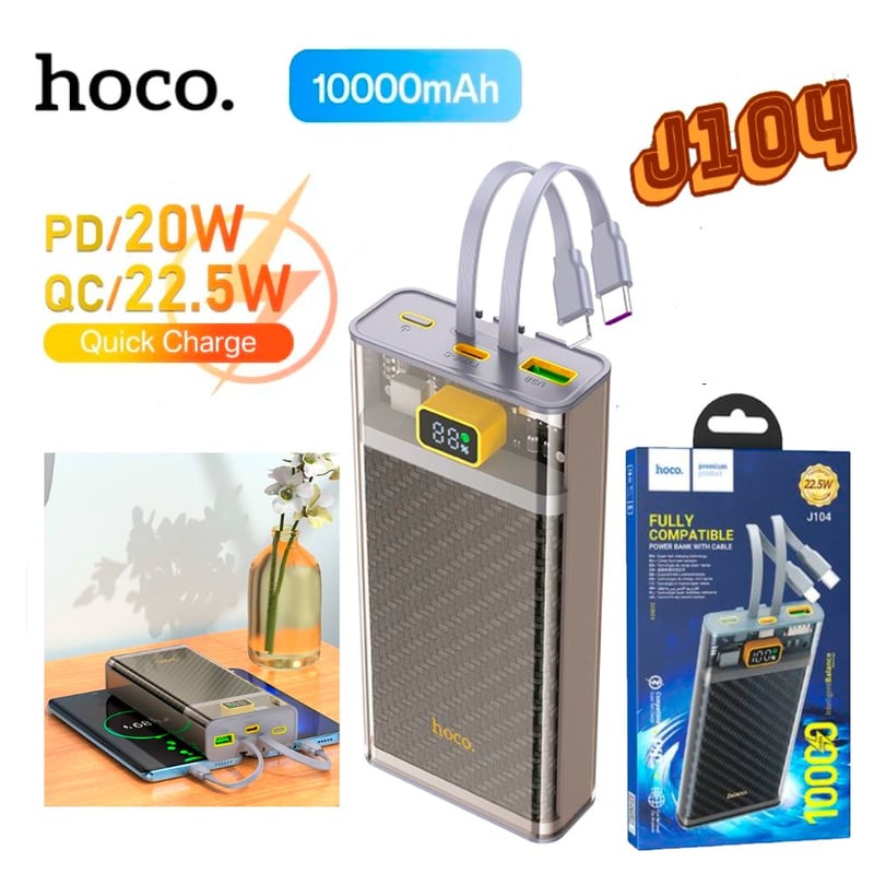 Power Bank 10000 mAh de 22.5W hoco J104 Carga Rapida HOCO | falabella.com