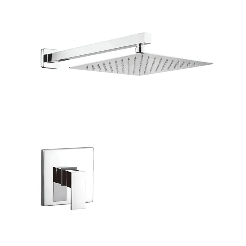 KIT DE DUCHA 10 PULGADAS ACERO INOXIDABLE CON MEZCLADORA MONOMANDO ...