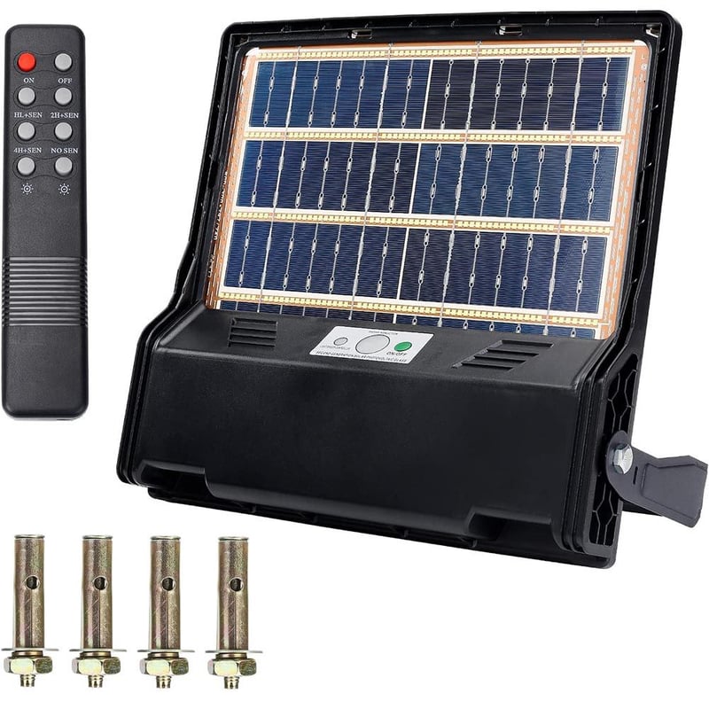 Reflector Led Solar 400W Impermeable IP69 Ultradelgado Panel Integrado ...