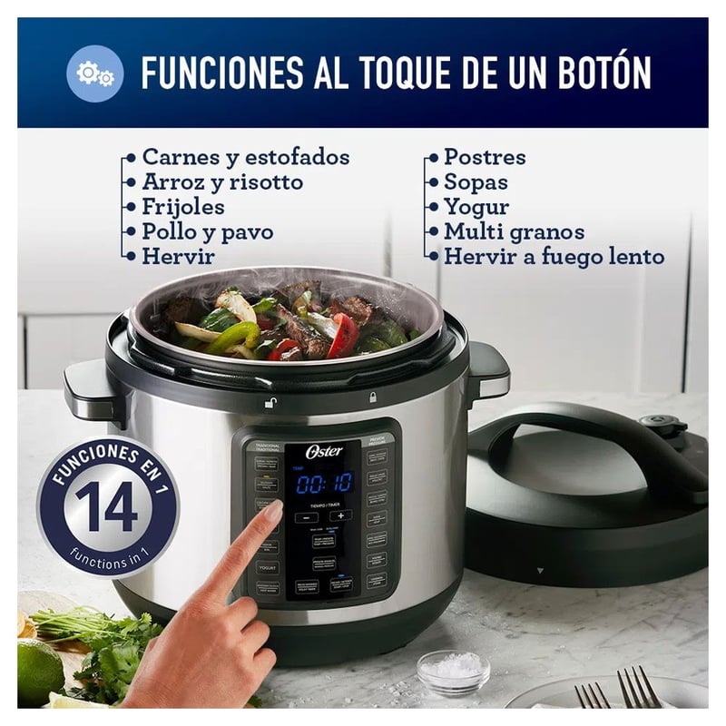 Multiolla rápida 7.5 lt Oster 12 funciones CKSTPCEC8801 OSTER | falabella.com