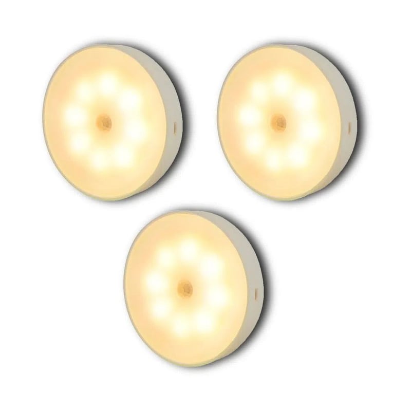 Pack por 03 Foco Luz Led Recargable con Sensor Movimiento GENERICO ...