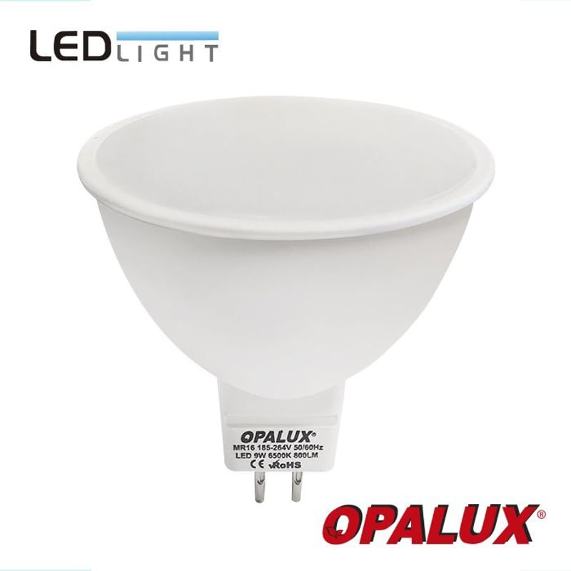 Foco Dicroico LED 9W MR16 120 Luz Blanca OPALUX | Sodimac Falabella