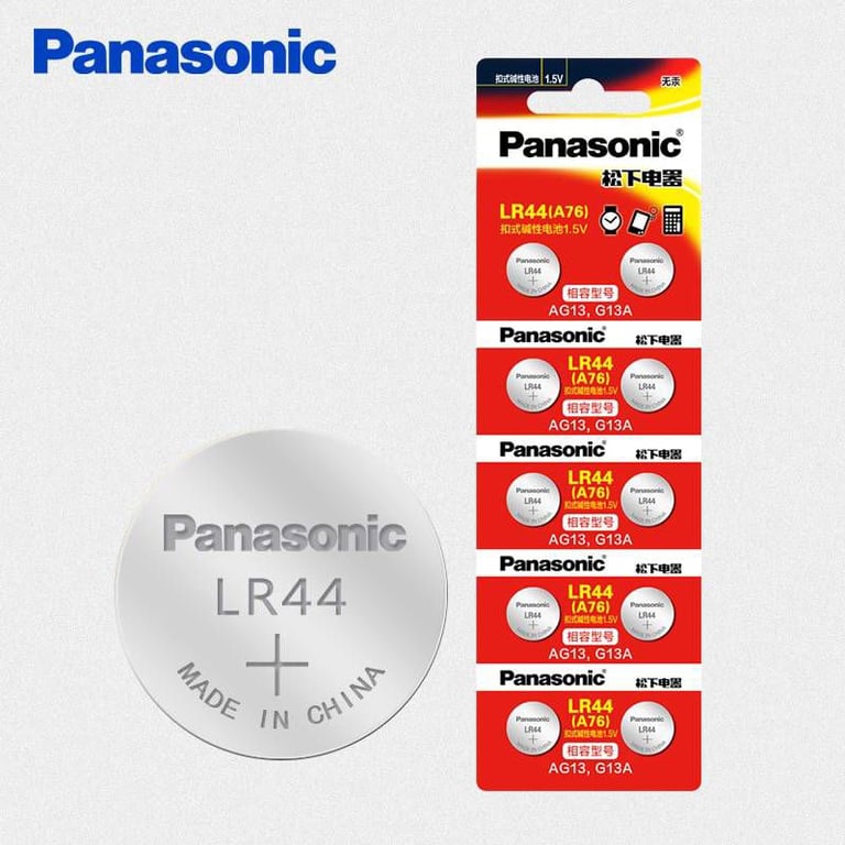 Pilas Lr44 Panasonic Alcalinas Blister X10 Acero Inoxidable PANASONIC ...