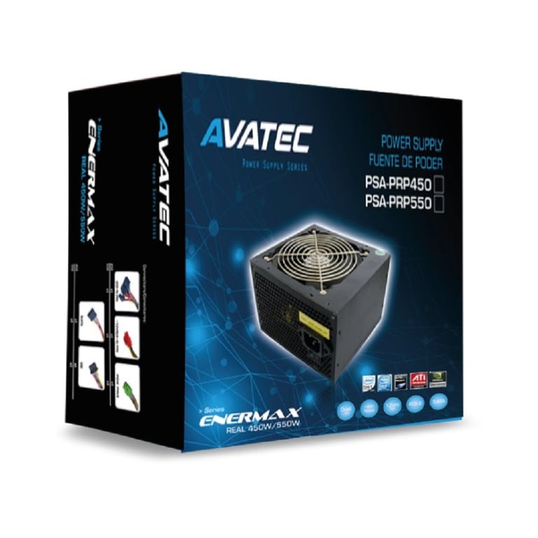 Fuente De Poder CPU Avatec Atx PSA-PRP550W Enermax Real P8 AVATEC ...