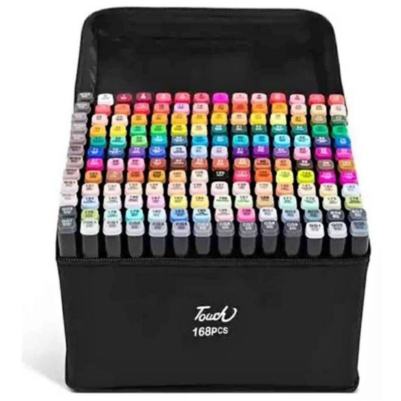 Plumones Artísticos 168 Unid Doble Punta Lettering Mandalas GENERICO ...