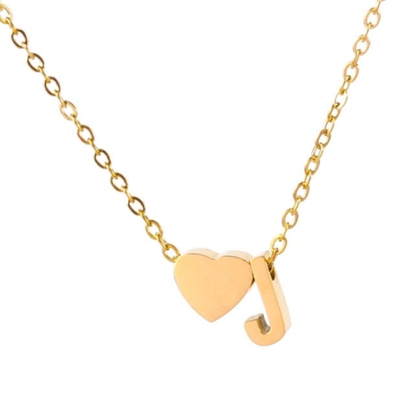 Collar Inicial con corazón letra J GENERICO | falabella.com