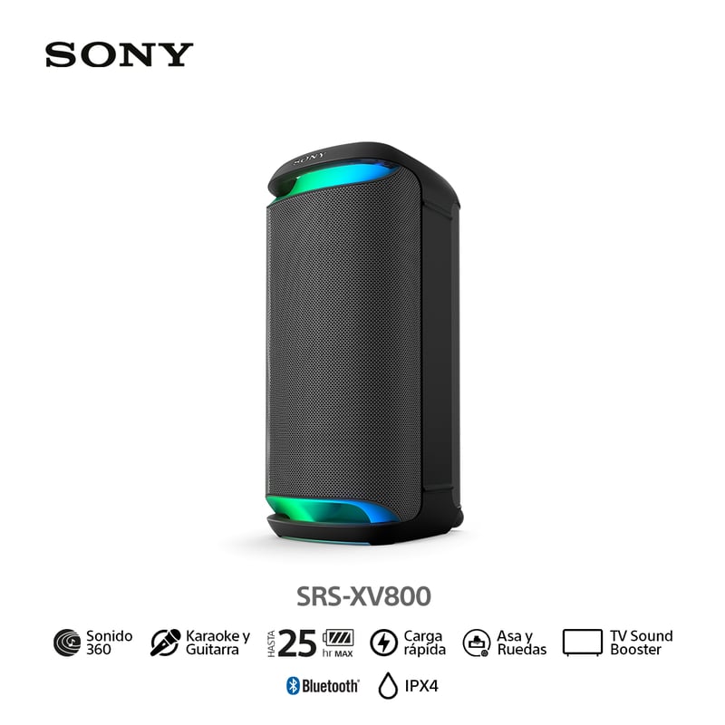 Sony Parlante Inalámbrico Para Fiestas Mega Bass SRS-XV800 SONY ...