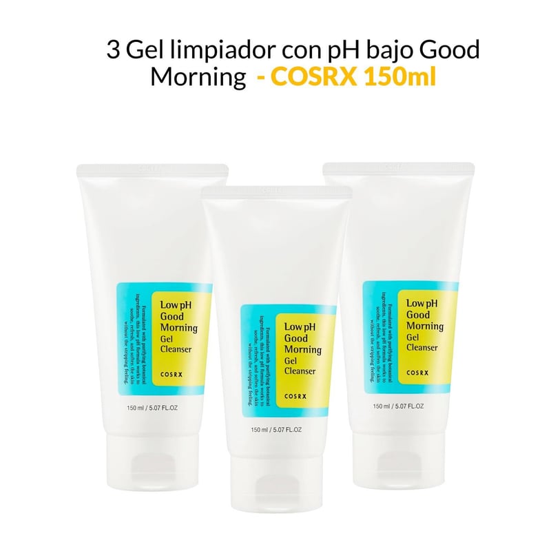 3 Gel limpiador con ph bajo Good Morning - COSRX 150ml GENERICO ...