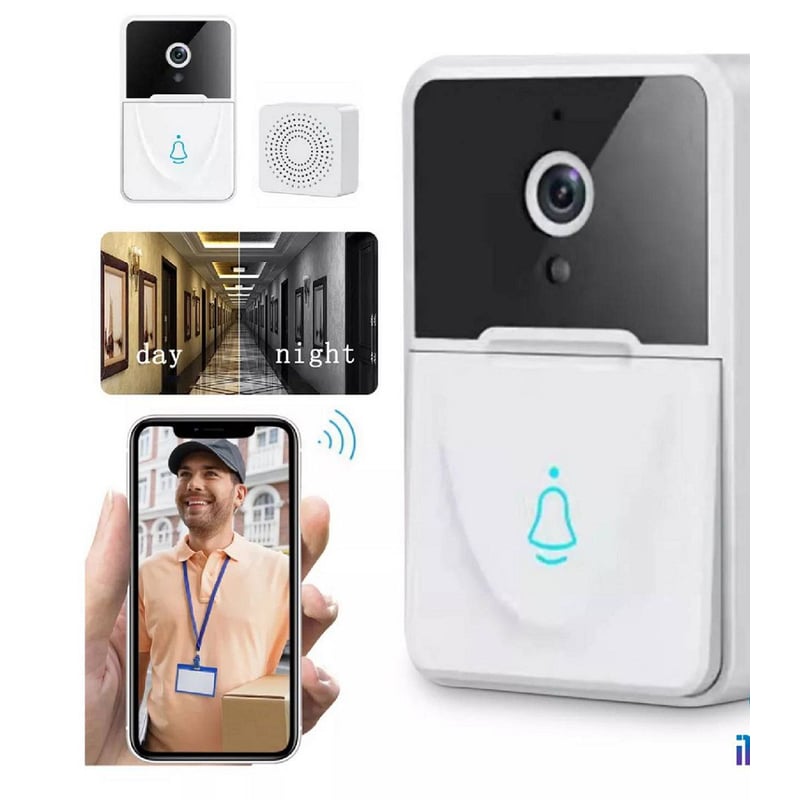 Timbre inalámbrico con cámara HD para exteriores con visión GENERICO ...