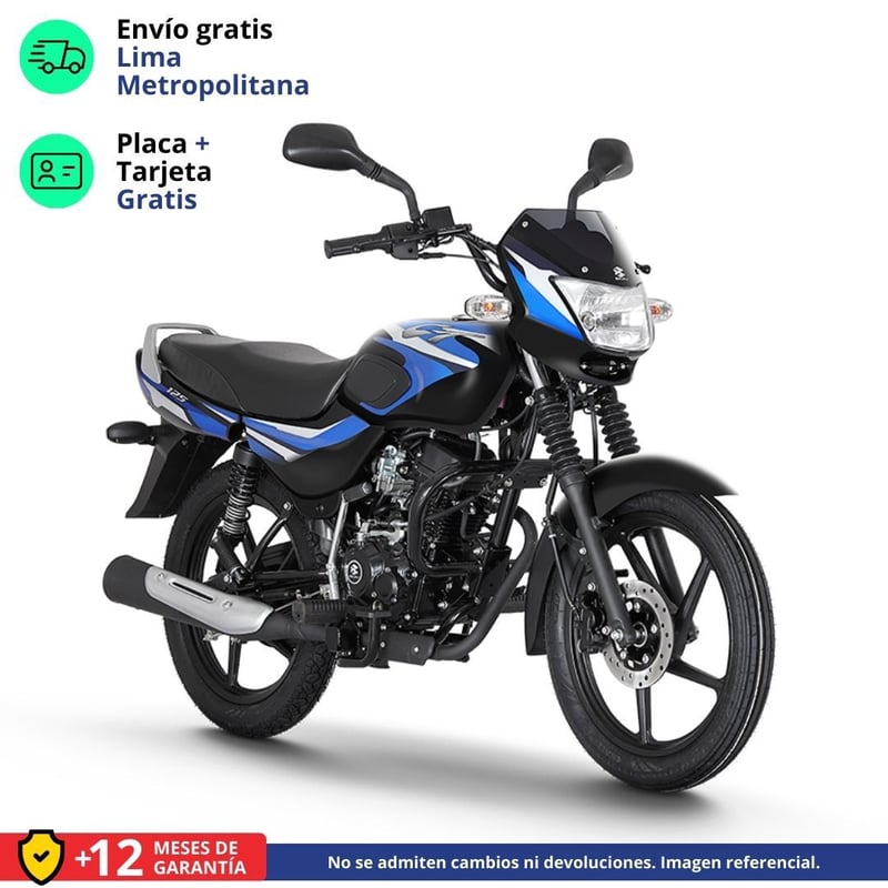 MOTO PARA DELIVERY CT 125 - NEGRO/AZUL BAJAJ | falabella.com