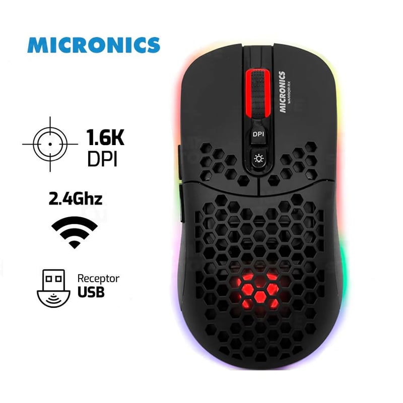 Mouse Inalámbrico Warrior MIC GM828RX Negro MICRONICS | falabella.com