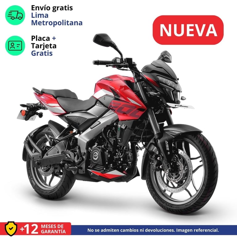 MOTO PULSAR NS 200 UG - ROJO BAJAJ | falabella.com