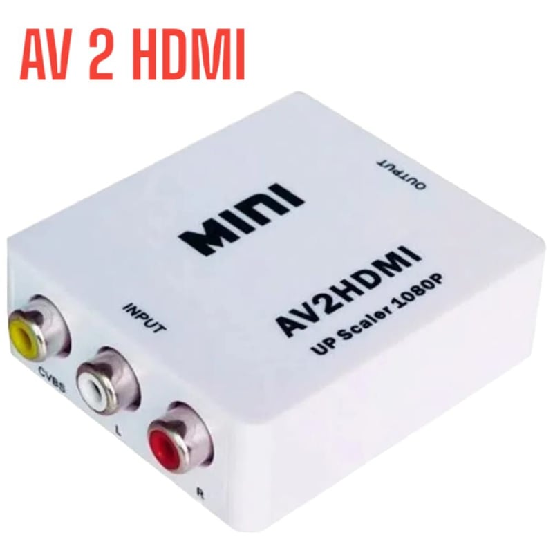 Convertidor RCA a HDMI Video Full HD AV2HDMI Entrada AV Salida HDMI OEM ...
