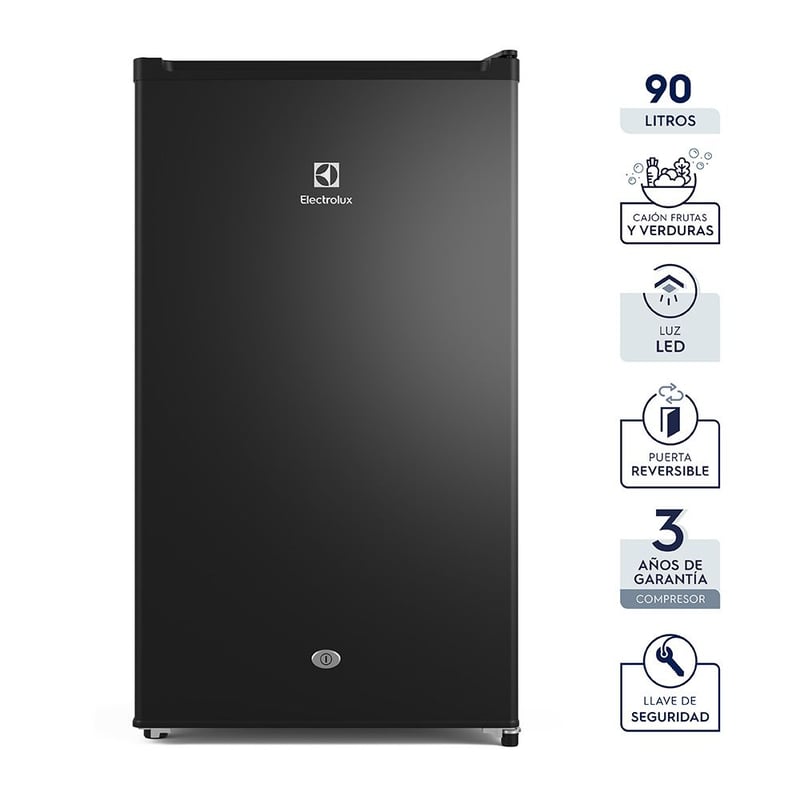 Frigobar Electrolux Frost One Door 90L ERD090G2HWB Negro ELECTROLUX ...