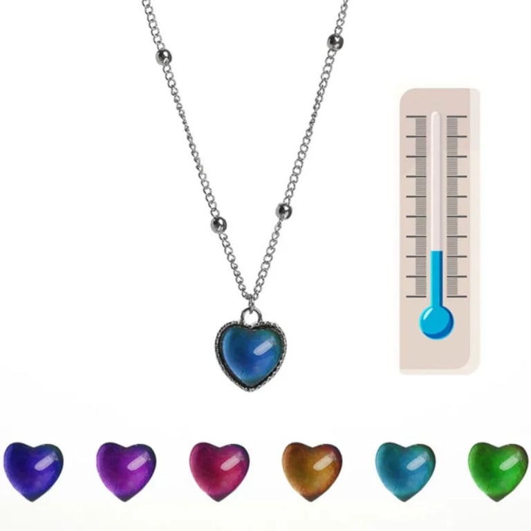 Collar Corazón de Sentimientos cambia de color emociones GENERICO ...