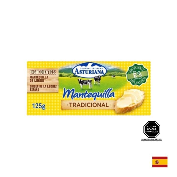 MANTEQUILLA EN BARRA ASTURIANA X 125 GR LA ASTURIANA | falabella.com
