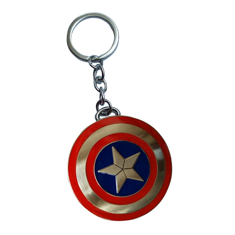 Llavero de Metal Escudo del Cap. América – Colección Avengers_. MARVEL ...