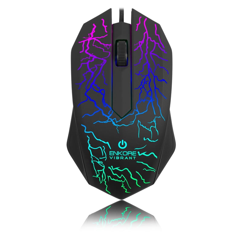 MOUSE GAMER USB 7 LED ERGONOMICO ENKORE VIBRANT ENKORE | falabella.com