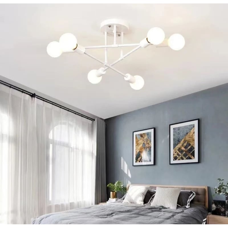 Lámpara de techo getafe blanco 6 sockets CEMLIGHTING | falabella.com