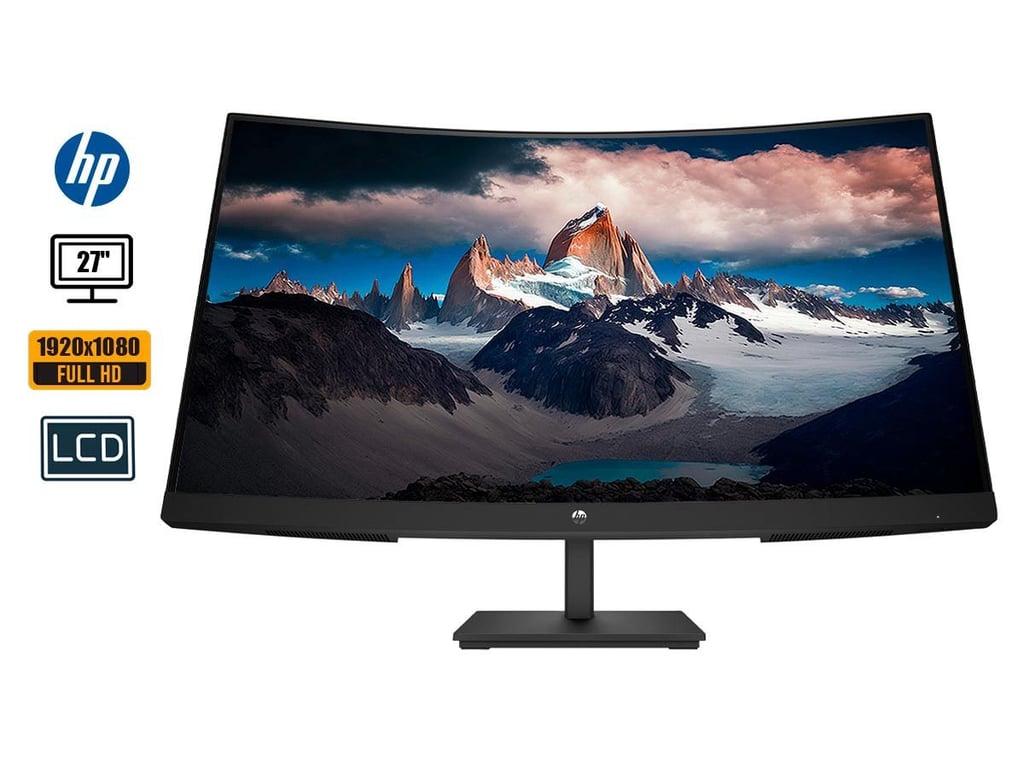 Monitor HP V27c G5 27 FHD Curvo VGAHDMIDP FHD Con Parlante X2 HP ...