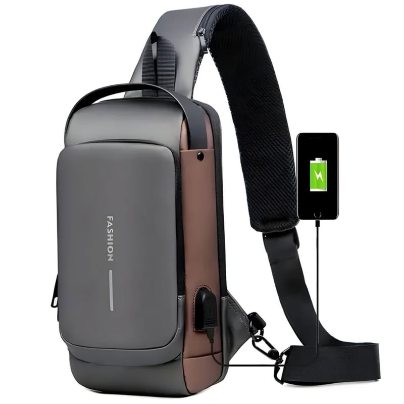 Pechera morral para hombre elegante de alta calidad Gris GEN ...