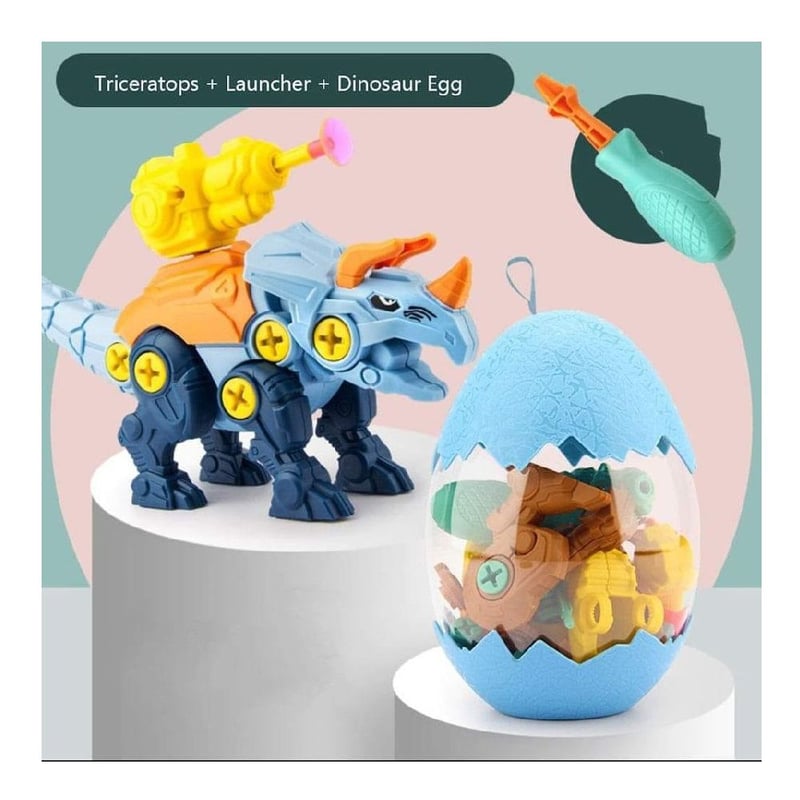 Juego Armable de Dinosaurio Lanza Dardos Rompecabeza niños GENERICO ...