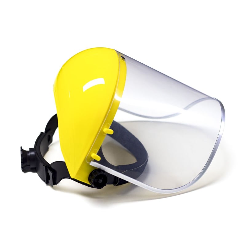 Protector Facial Con sistema Ratchet Visor Aluminio - Amarillo - Genérico GENERICO | falabella.com