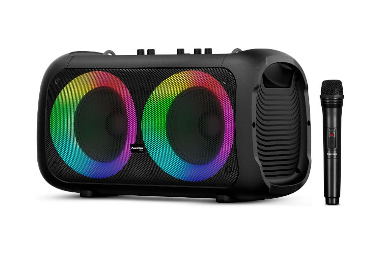 Torre de Sonido 2x65 RGB DISK EQUALIZADOR con MIC MAXTRON NOMAD MX401 ...