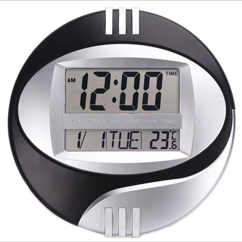 RELOJ DIGITAL LED PARED Y MESA / ALARMA / CALINDARIO GENERICO ...